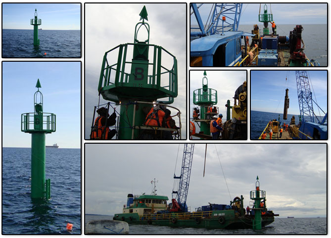 Kaltim Prima Coal - Navigatiion Aids Single Pile Beacon